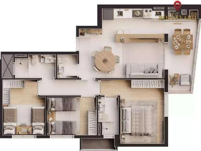 Apartamento para Venda em Balneário Piçarras/SC Itacolomi 3 Quartos