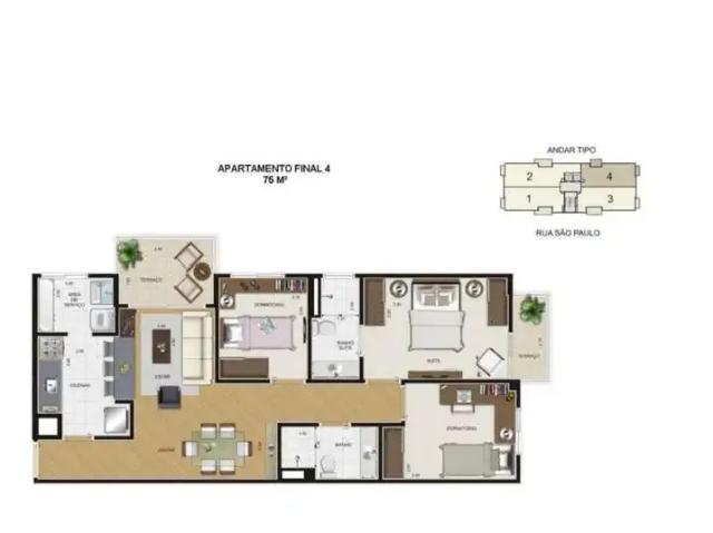Apartamento para Venda em Barueri/SP Vila Boa Vista 3 Quartos