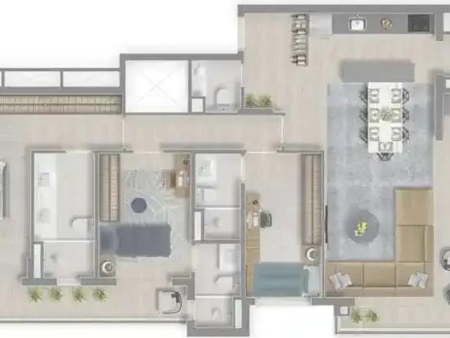 Apartamento para Venda em Barueri/SP Centro Comercial Jubran 3 Quartos
