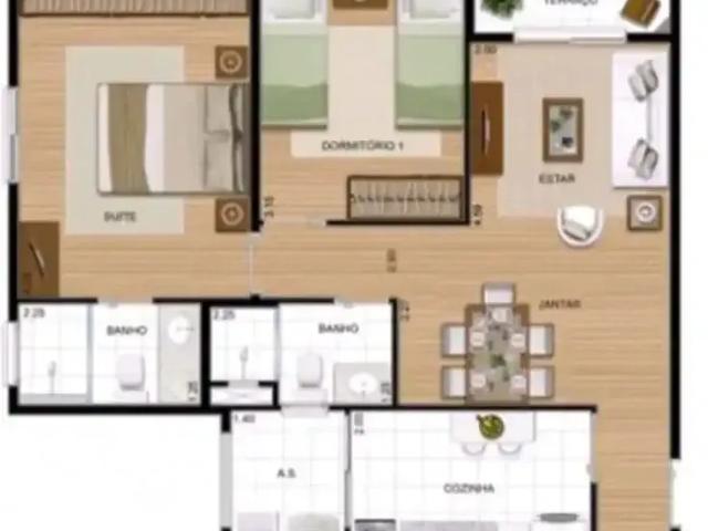 Apartamento para Venda em Barueri/SP Jardim Tupanci 2 Quartos