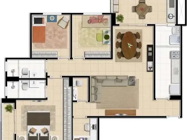 Apartamento para Venda em Bauru/SP Jardim Europa 3 Quartos
