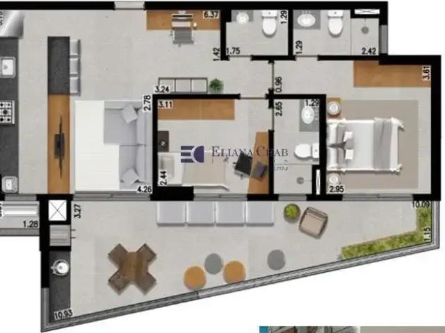 Apartamento para Venda em Bauru/SP Vila Aviação 2 Quartos