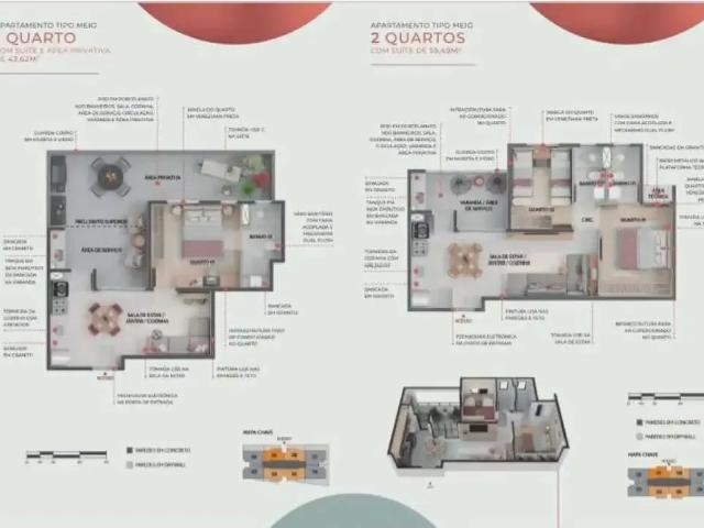Apartamento para Venda em Belo Horizonte/MG Dom Cabral 1 Quartos