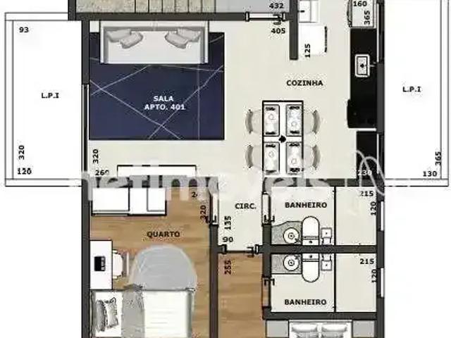 Apartamento para Venda em Belo Horizonte/MG Indaiá 2 Quartos