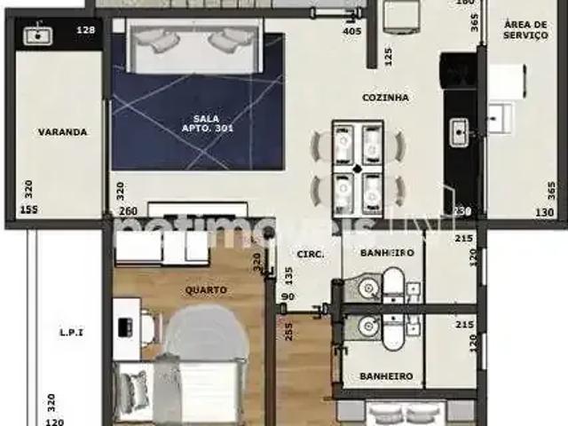 Apartamento para Venda em Belo Horizonte/MG Indaiá 2 Quartos