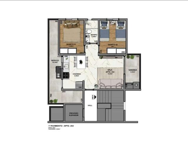 Apartamento para Venda em Belo Horizonte/MG São João Batista 3 Quartos