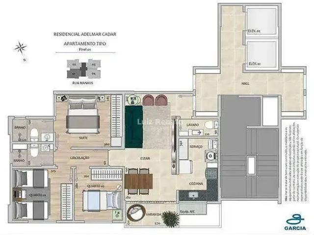 Apartamento para Venda em Belo Horizonte/MG São Lucas 2 Quartos