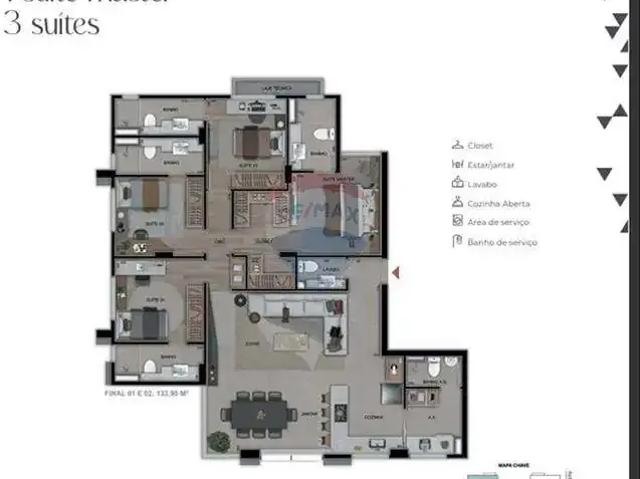 Apartamento para Venda em Belo Horizonte/MG Santo Agostinho 4 Quartos