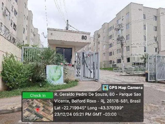 Apartamento para Venda em Belford Roxo/RJ São Vicente 2 Quartos