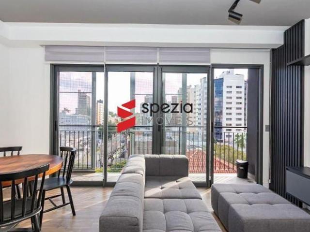 Apartamento para venda em Bigorrilho de 59.19m² com 1 Quarto, 1 Suite e 1 Garagem
