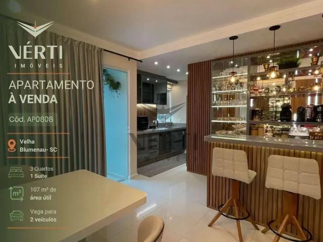 Apartamento para Venda em Blumenau/SC Velha 3 Quartos
