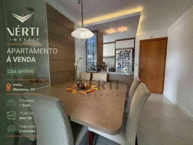 Apartamento para Venda em Blumenau/SC Velha 3 Quartos