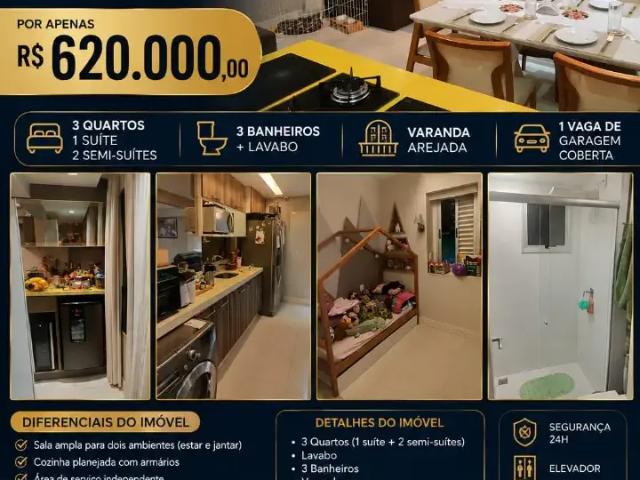 Apartamento para Venda em Brasília/DF Setor Industrial Gama 3 Quartos