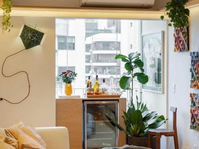 Apartamento para venda em Brooklin Novo com 1 quarto, sendo 1 suíte, 60m²