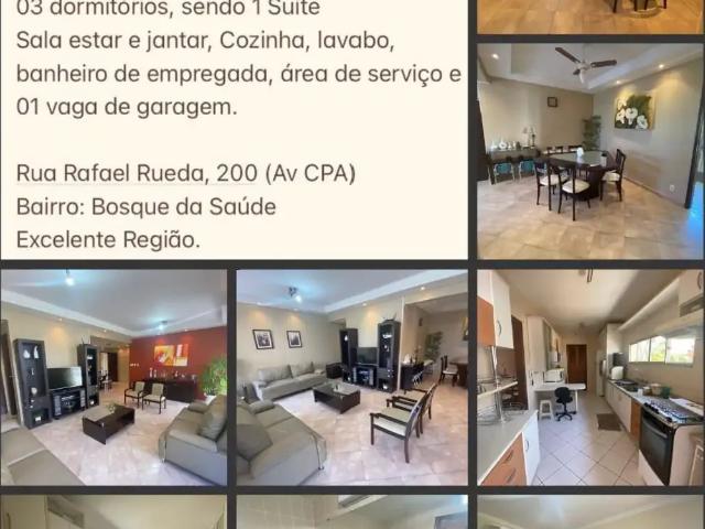 Apartamento para Venda em Cuiabá/MT Bosque da Saúde 3 Quartos