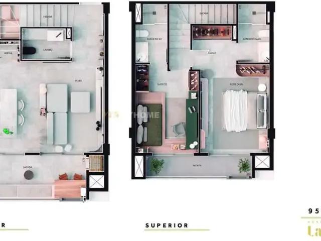 Apartamento para Venda em Curitiba/PR Campina do Siqueira 2 Quartos