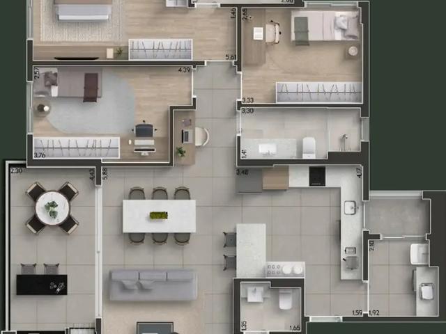 Apartamento para Venda em Curitiba/PR Campina do Siqueira 3 Quartos