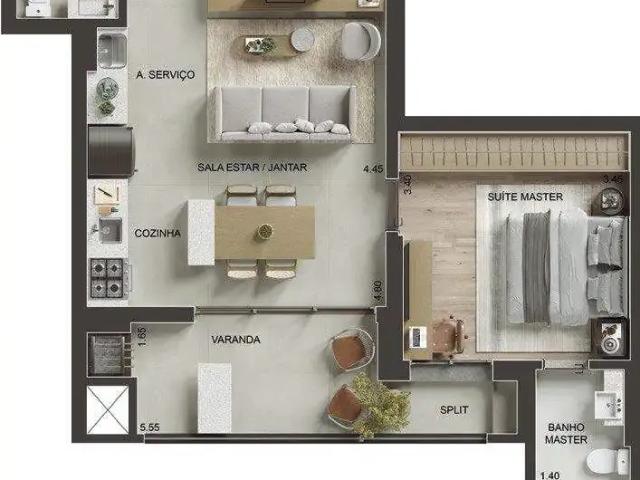 Apartamento para Venda em Curitiba/PR Centro Cívico 3 Quartos