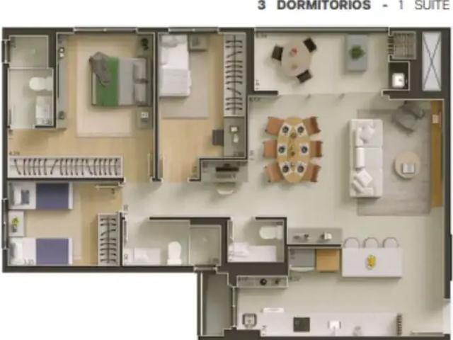 Apartamento para Venda em Curitiba/PR Água Verde 3 Quartos