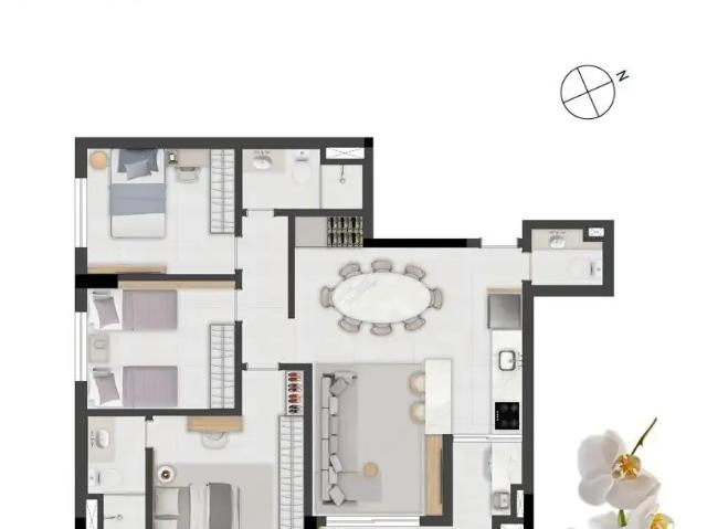 Apartamento para Venda em Curitiba/PR Água Verde 3 Quartos