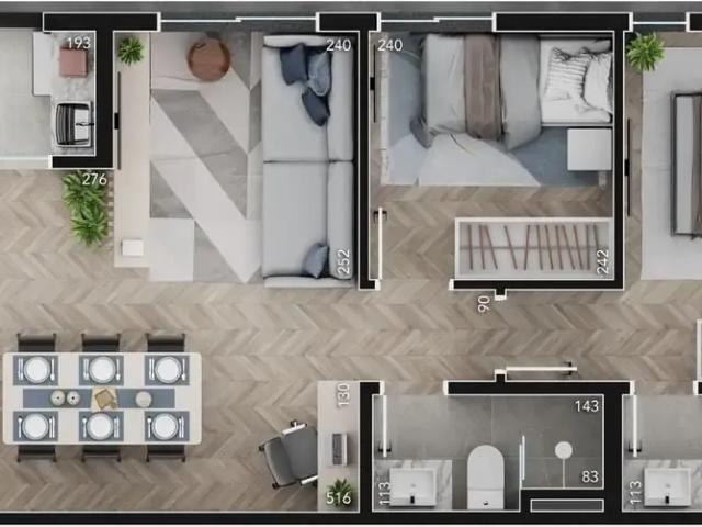 Apartamento para Venda em Curitiba/PR Alto da Rua XV 2 Quartos
