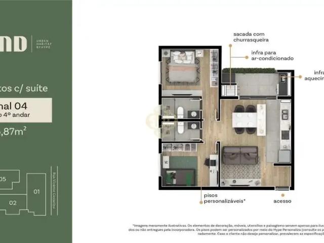 Apartamento para Venda em Curitiba/PR Boa Vista 2 Quartos