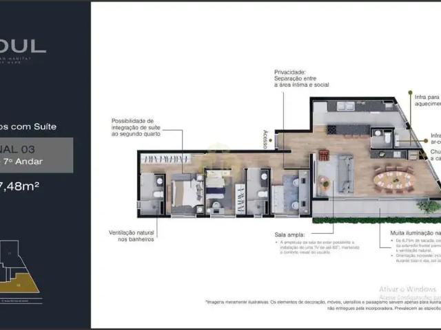 Apartamento para Venda em Curitiba/PR Boa Vista 2 Quartos