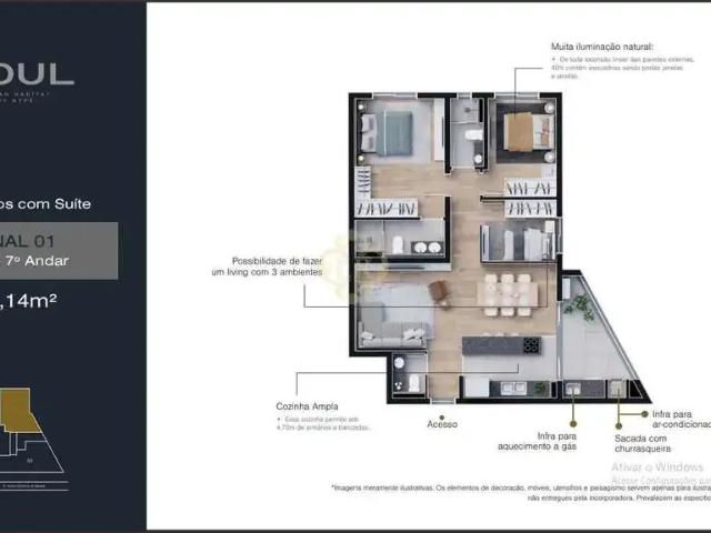 Apartamento para Venda em Curitiba/PR Boa Vista 3 Quartos