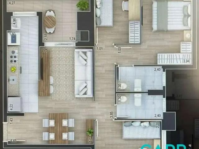 Apartamento para Venda em Curitiba/PR Portão 3 Quartos