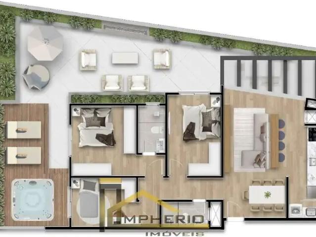 Apartamento para Venda em Curitiba/PR Portão 3 Quartos