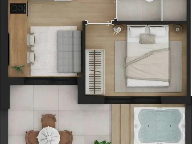 Apartamento para Venda em Curitiba/PR Rebouças 1 Quartos