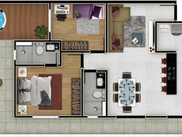 Apartamento para venda em Caiçaras, Belo Horizonte