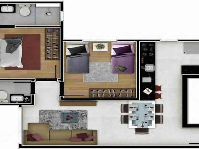 Apartamento para venda em Caiçaras, Belo Horizonte