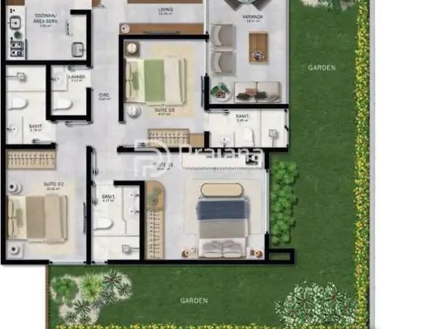 Apartamento para Venda em Camaçari/BA Monte Gordo 3 Quartos