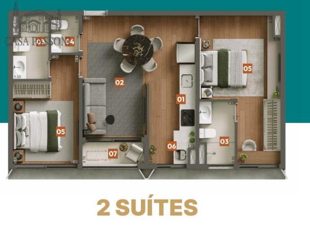 Apartamento para venda em Cambuí em Campinas São Paulo de 61.84m² com 2 Quartos, 2 Suítes e 1 Garagem