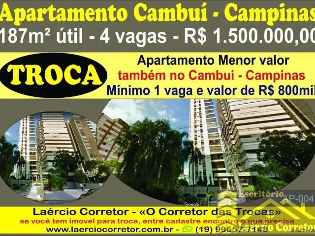 Apartamento para Venda em Campinas/SP Cambuí 4 Quartos