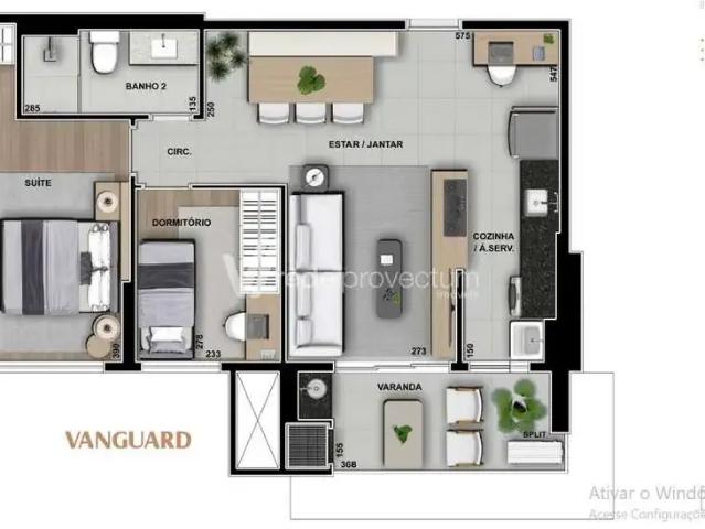 Apartamento para Venda em Campinas/SP Chácara da Barra 2 Quartos