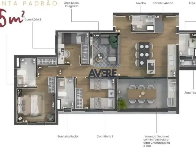 Apartamento para Venda em Campinas/SP Loteamento Residencial Vila Bella Dom Pedro 3 Quartos
