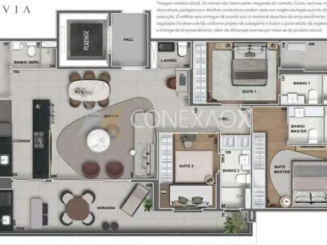Apartamento para Venda em Campinas/SP Nova Campinas 3 Quartos