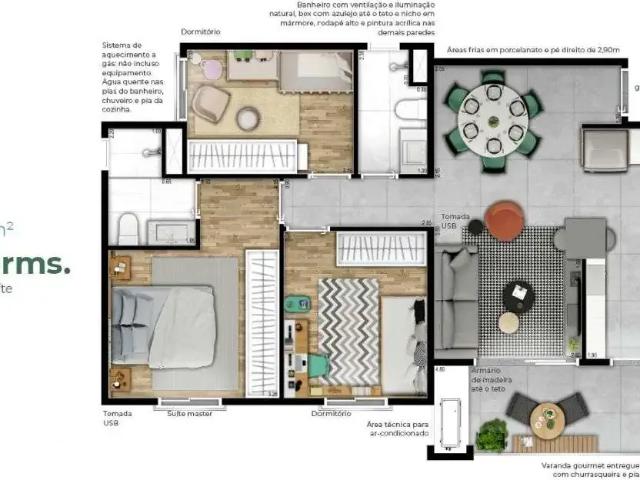 Apartamento para Venda em Campinas/SP Swiss Park 2 Quartos