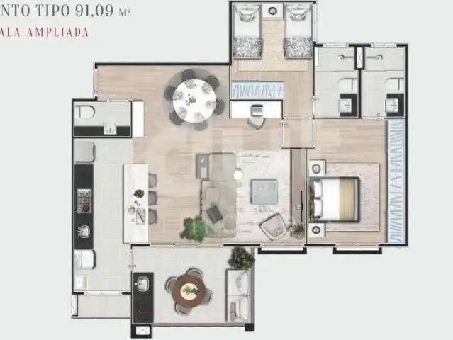 Apartamento para Venda em Campinas/SP Swiss Park 3 Quartos