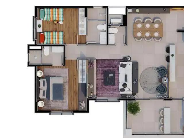 Apartamento para Venda em Campinas/SP Parque da Hípica 3 Quartos