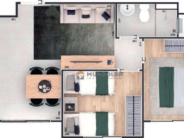 Apartamento para Venda em Campo Largo/PR Loteamento Itaboa 2 Quartos