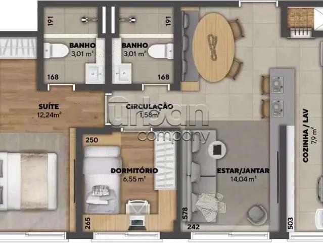 Apartamento para Venda em Canoas/RS Marechal Rondon 2 Quartos