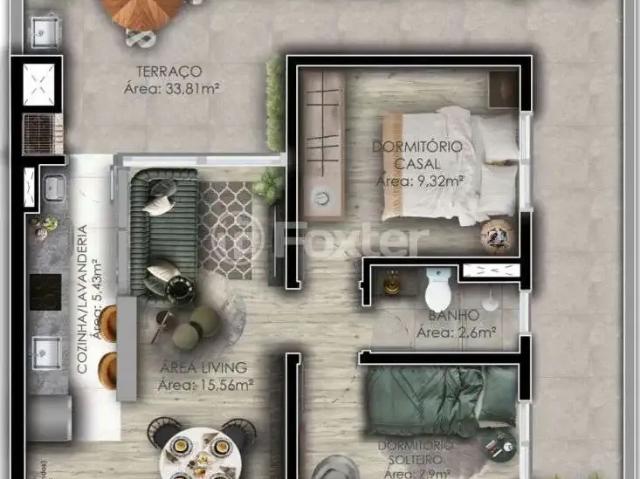 Apartamento para Venda em Canoas/RS Centro 2 Quartos