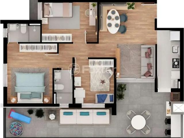 Apartamento para Venda em Canoas/RS Centro 3 Quartos