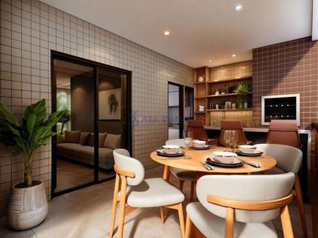 Apartamento para venda em Canto Do Forte de 128.00m² com 3 Quartos, 2 Suites e 2 Garagens