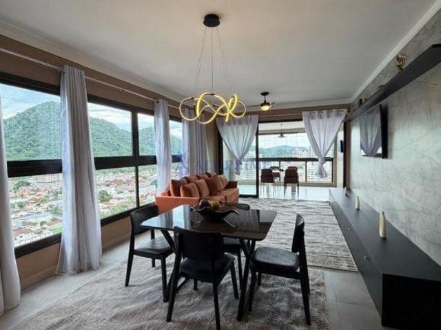 Apartamento para venda em Canto Do Forte de 132.00m² com 3 Quartos, 2 Suites e 2 Garagens