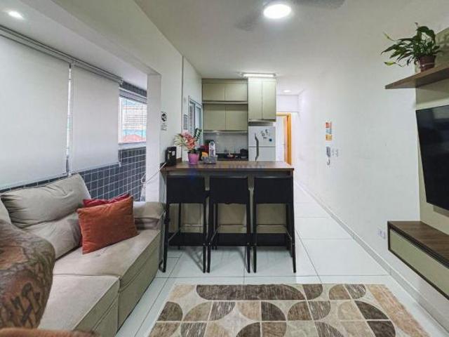 Apartamento para venda em Canto Do Forte de 42.00m² com 1 Quarto e 1 Garagem