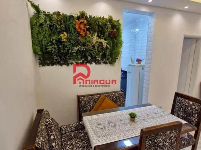 Apartamento para venda em Canto Do Forte de 50.00m² com 1 Quarto e 1 Garagem